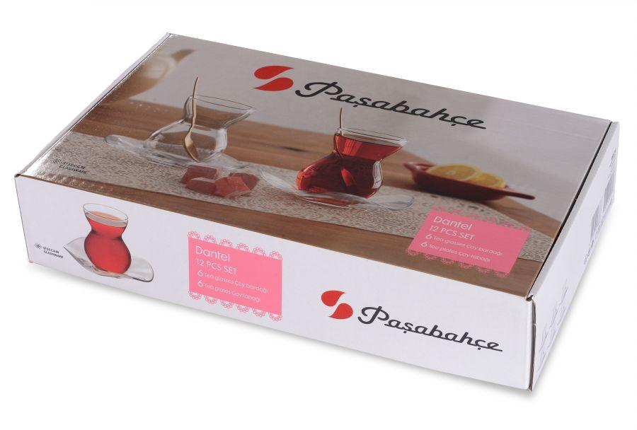 Paşabahçe 96574 Dantel Çay Takımı - Şirin Kristal | Paşabahçe Ürünleri ...