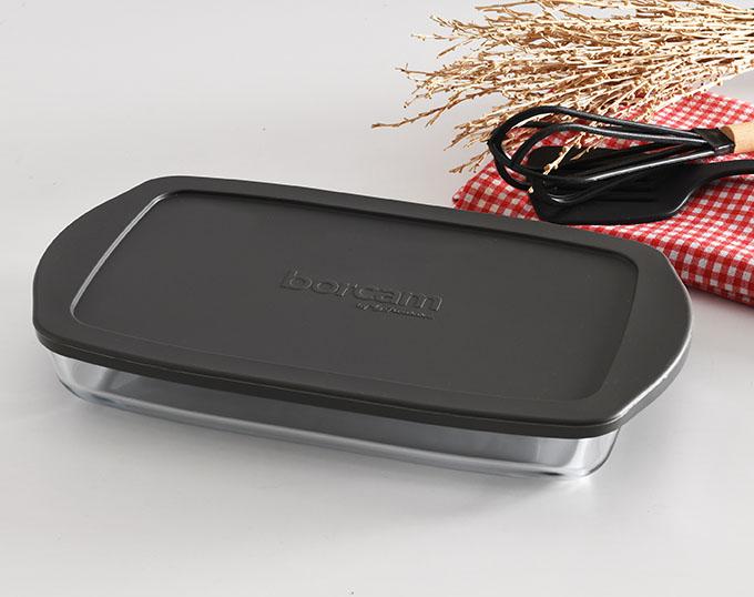 Paşabahçe 59006 Gri Kapaklı Dikdörtgen Borcam - Şirin Kristal ...